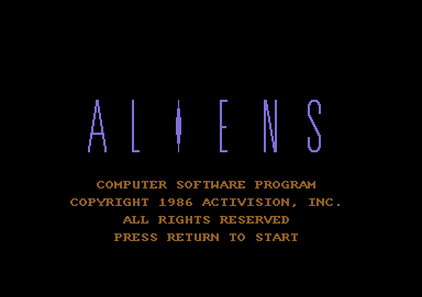 Aliens (Activision) - C64-Wiki