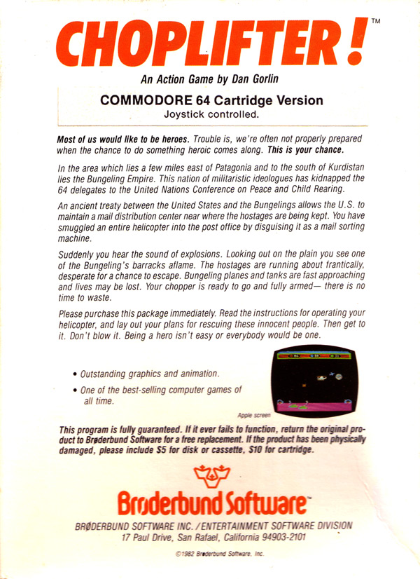 Choplifter - C64-Wiki