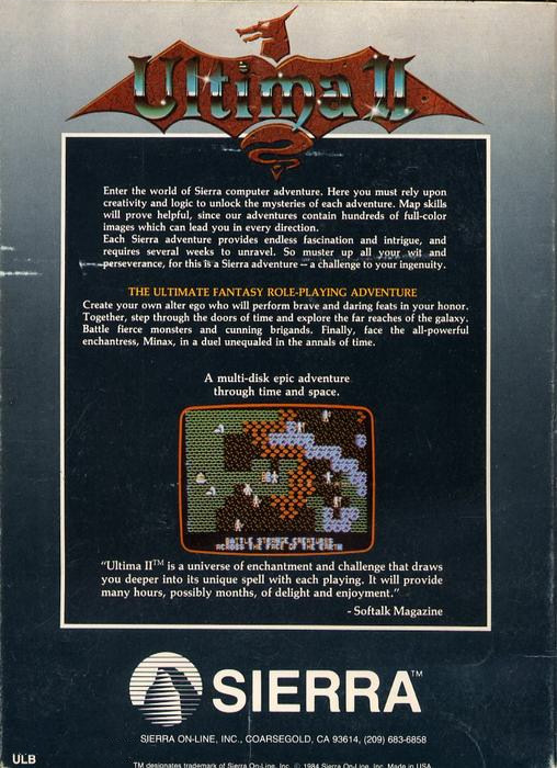 Ultima II – The Revenge of the Enchantress! - C64-Wiki