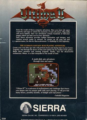 Ultima II – The Revenge of the Enchantress! - C64-Wiki