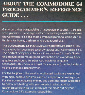 Commodore 64 Programmer's Reference Guide - C64-Wiki